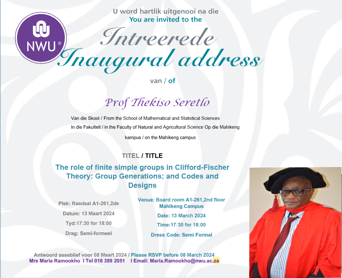Inaugural Address of Prof Thekiso Seretlo from the School of ...